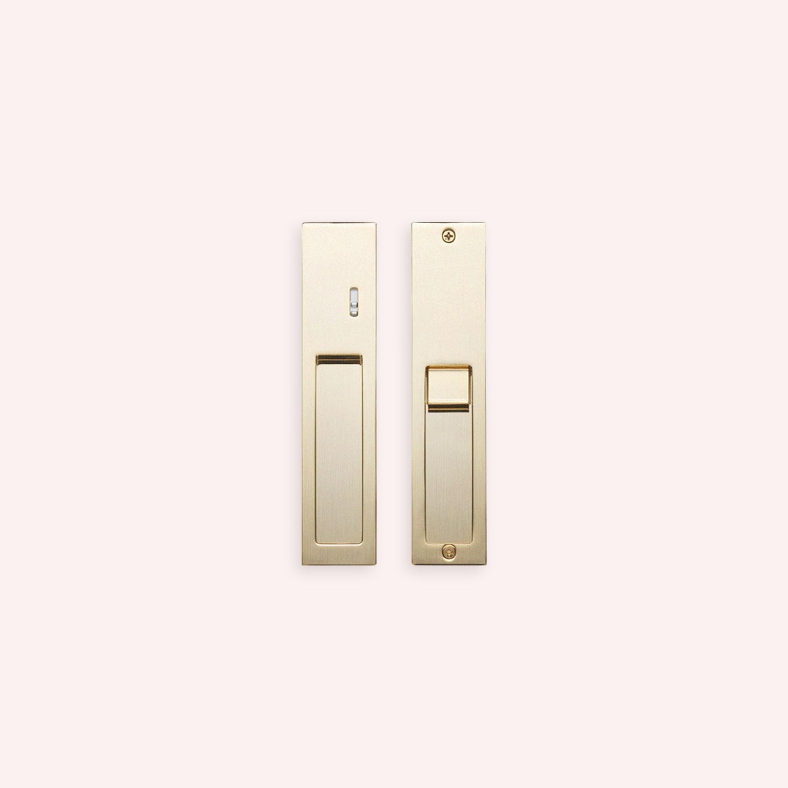 Kawajun KV-07 Recessed Door Pull with Privacy Lock – Spark & Burnish
